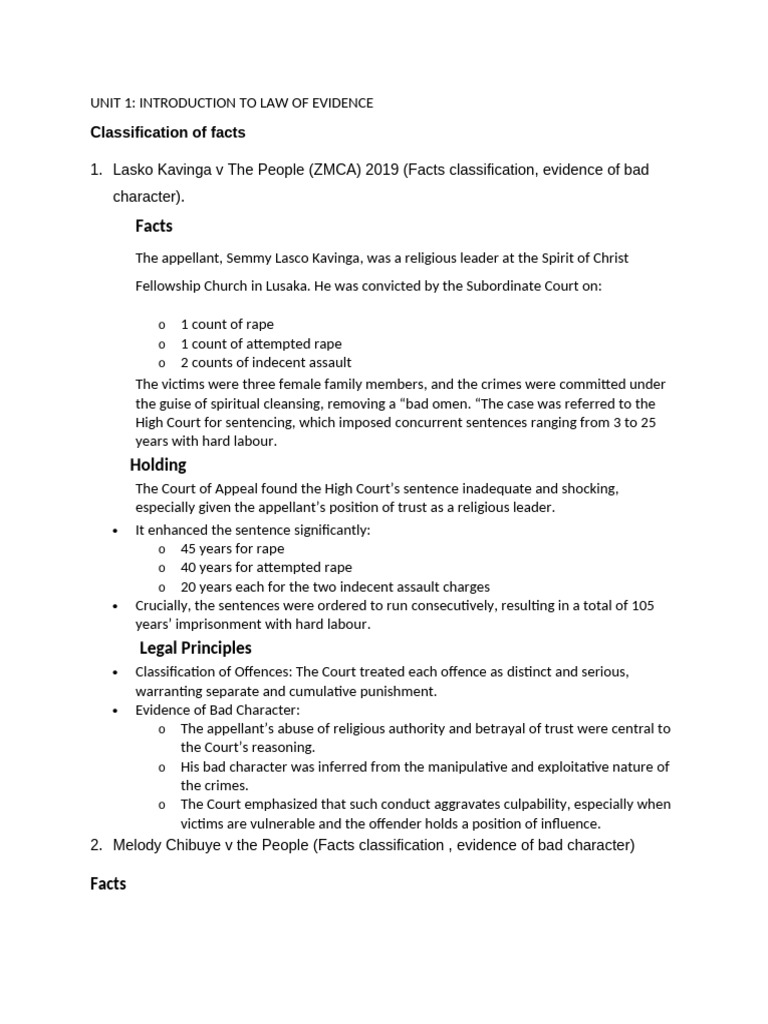 Law of Evidence Cases | PDF | Hearsay | Witness