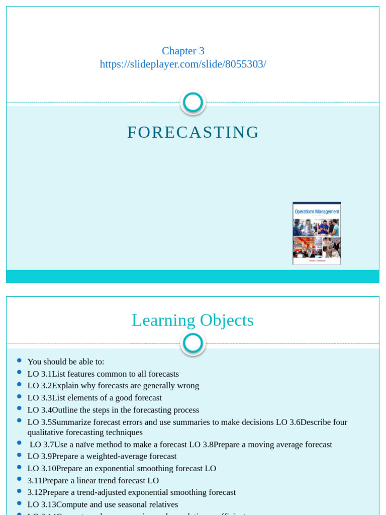 Ch - 3 Forecasting 12ed | PDF | Forecasting | Linear Regression