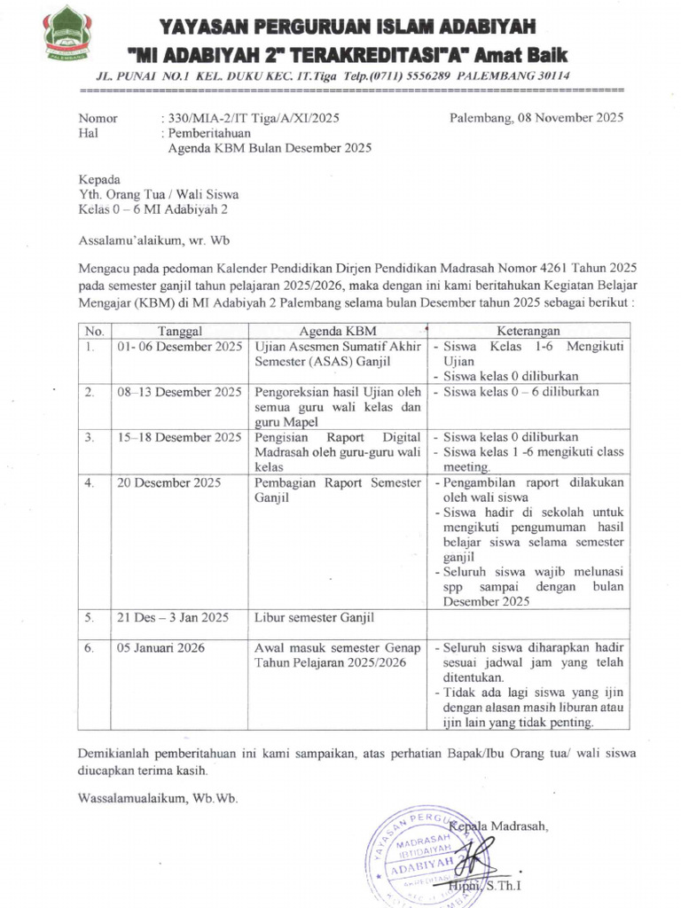 Agenda Kegiatan | PDF