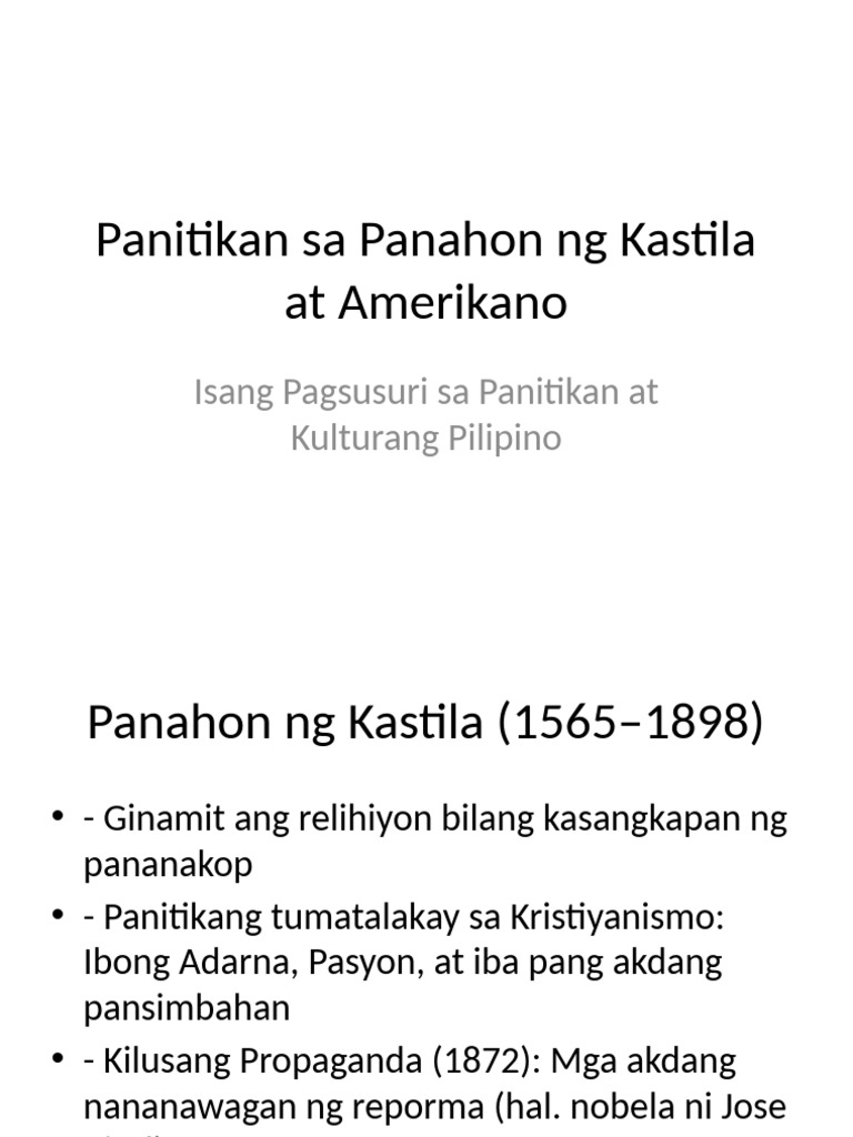 Panitikan Kastila Amerikano | PDF