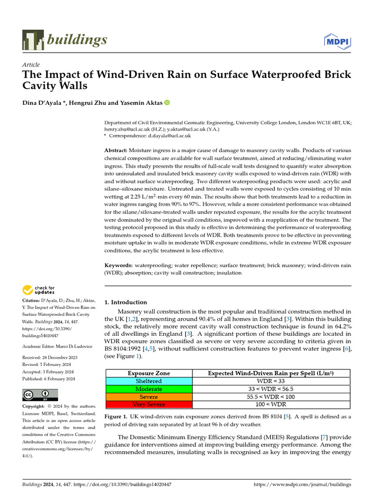 Aktas_The Impact of Wind-Driven Rain on Surface Waterproofed Brick ...