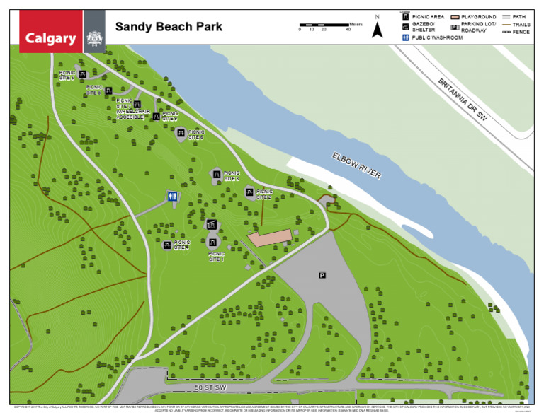 Calgary Sandy Beach Park Map | PDF
