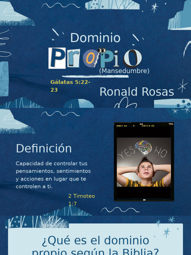 Espíritu del Dominio Propio | PDF | Contenido del Nuevo Testamento ...