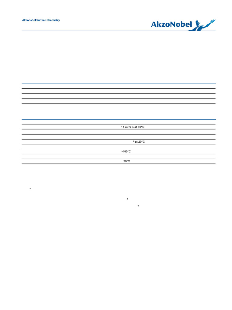 Duomeen OV,AkzoNobel 8252 PDS 副本 | PDF | Melting Point | Water
