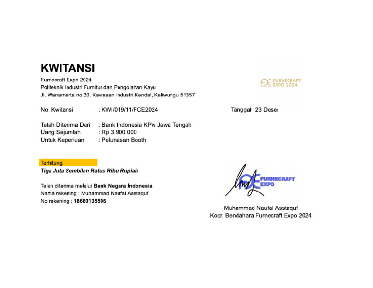 Try Kwitansi | PDF