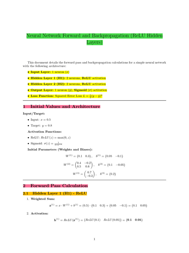 07 Forward and Backpropagation | PDF | Machine Learning | Statistical Classification