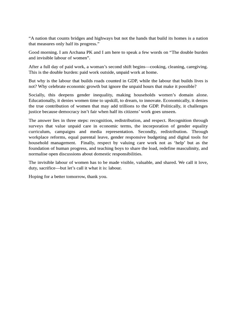 Double Burden A 2 | PDF