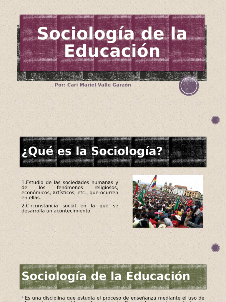 Sociología de La Educación | PDF | Sociología | Sociedad