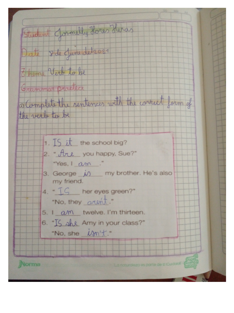 Verb To Be | PDF