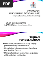 05 PRE Pertemuan 3 - Materi Komponen Dasar Rangkaian | PDF