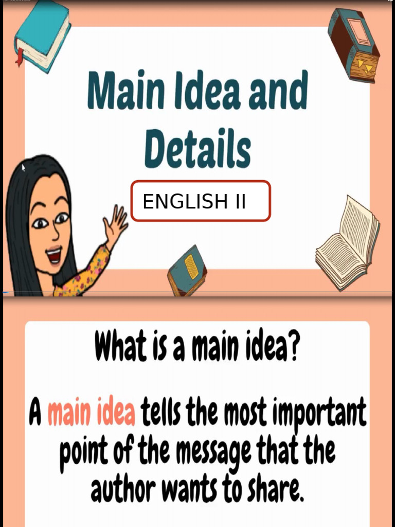 Grade Ii English Main Idea | PDF