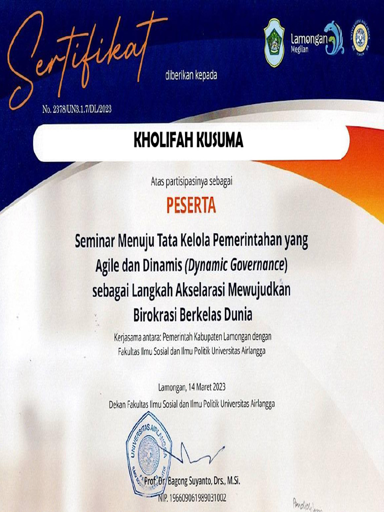 Sertifikat Kursus | PDF