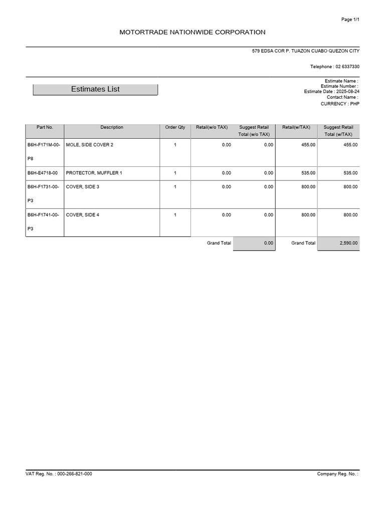 Estimate | PDF