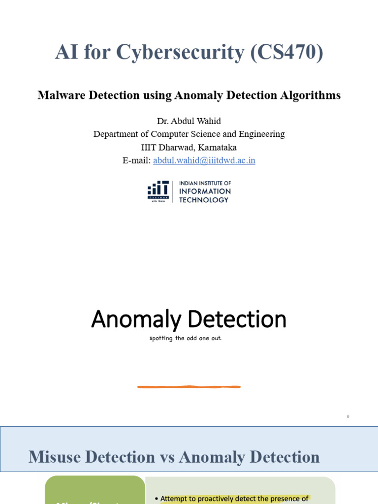 AI and Cybersecurity - Anomaly Sep 15 | PDF | Malware | Security