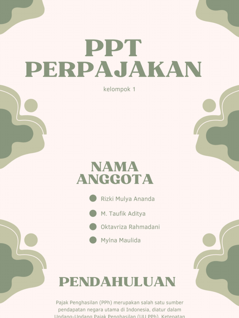 PERPAJAKAN KELOMPOK 1 | PDF