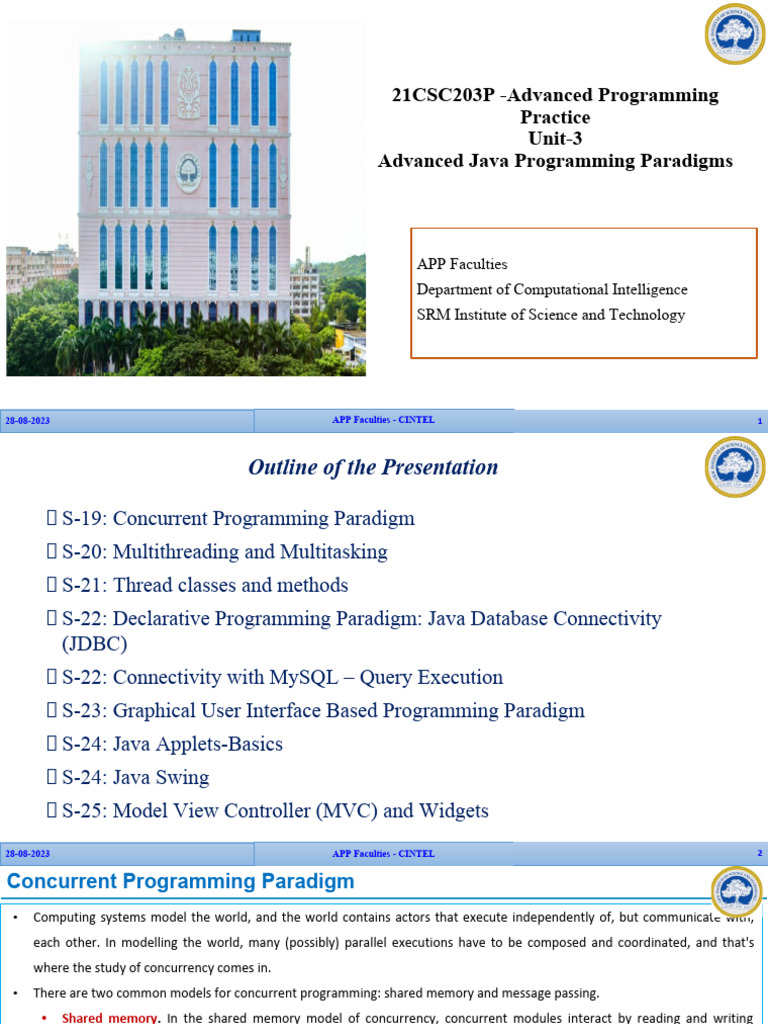 APP_UNIT-3 | PDF | Method (Computer Programming) | Class (Computer Programming)