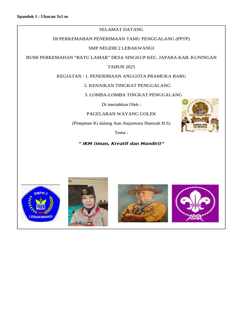 Kata Kata Spanduk | PDF