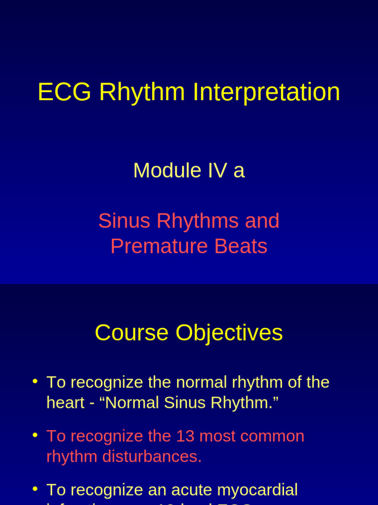 Module_4a | PDF | Circulatory System | Electrophysiology