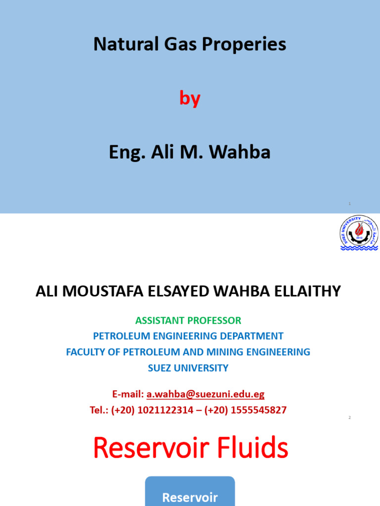 Natural Gas Properties Overview | PDF | Gases | Physics