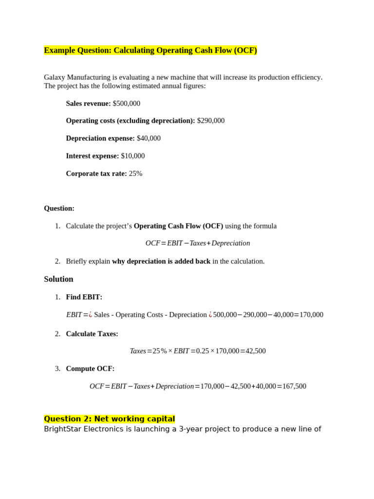 example 3 | PDF | Depreciation | Balance Sheet