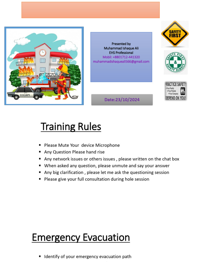 Muhammad Ishaque Ali_PPT_ Date-28.10.2025 | PDF | Firefighting | Fires
