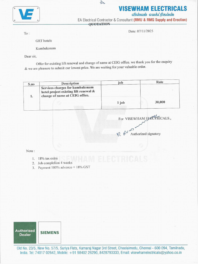 Liaison Charges For Lift License | PDF