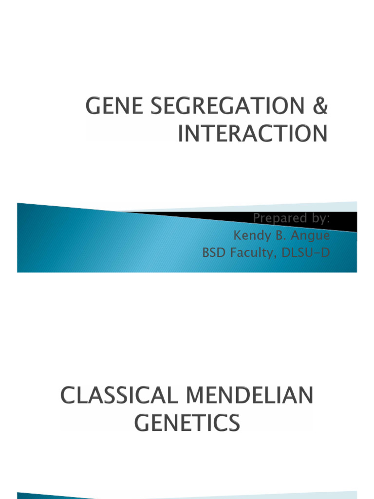 Module 3 - Gene Segregation and Interaction | PDF | Dominance (Genetics ...