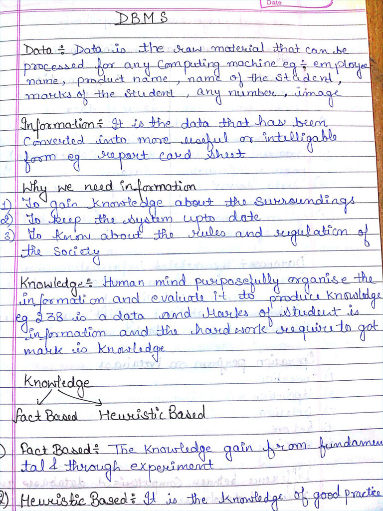 Dbms Notes | PDF