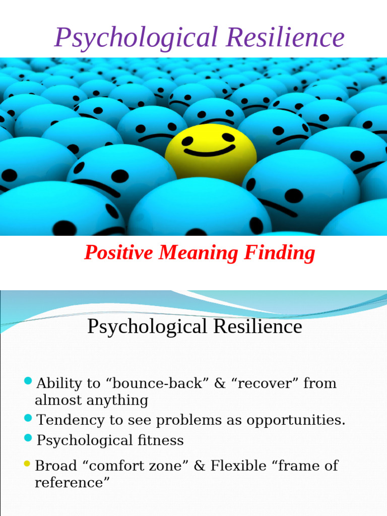 Understanding Psychological Resilience | PDF | Psychological Resilience ...
