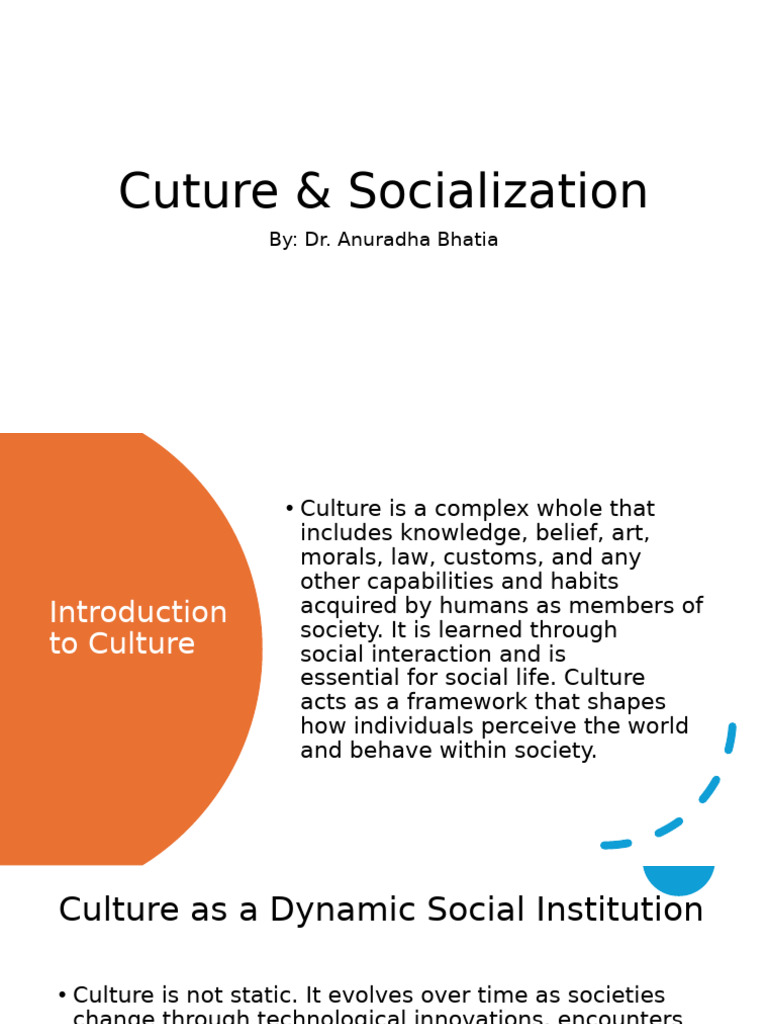 Understanding Culture and Socialization | PDF | Socialization | Value ...