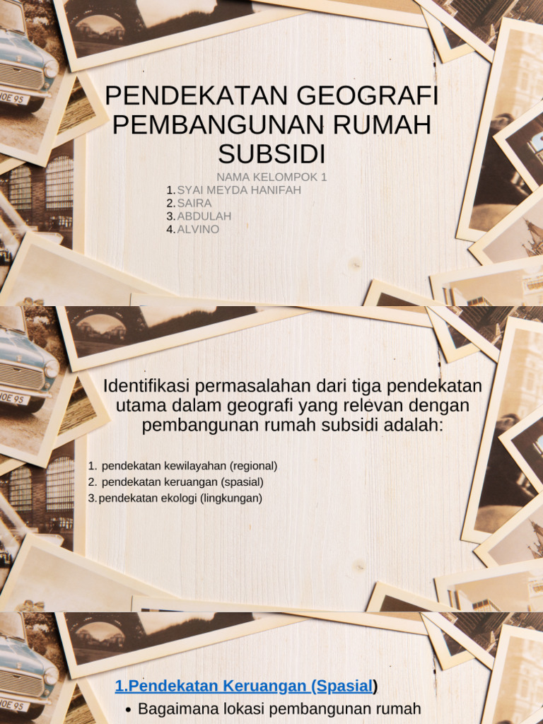 Pendekatan Geografi Pembangunan Rumah Subsidi - PPTX - 20250825 - 233807 - 0000 | PDF