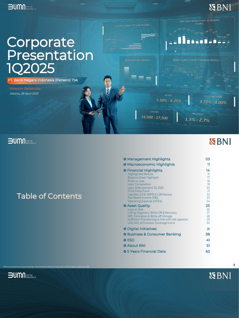 BNI-Corporate-Presentation-1Q | PDF | Banks | Foreign Direct Investment