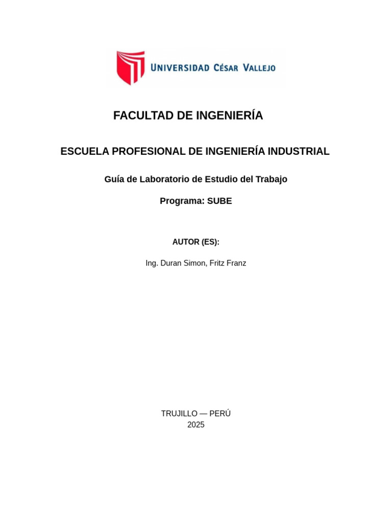 Guía de Laboratorio - Sem 3 | PDF | Ingeniería