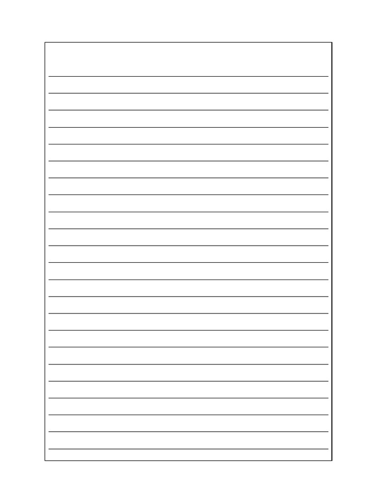 Exam Blank Sheet A4 | PDF