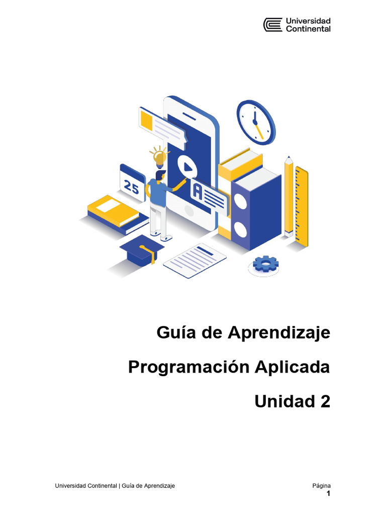 GUIA - U2 - Programación Aplicada - 24UC00097 | PDF | Datos | Aprendizaje