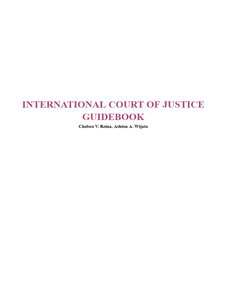 ICJ Rules of Procedures | PDF | Witness | Gulf Cooperation Council