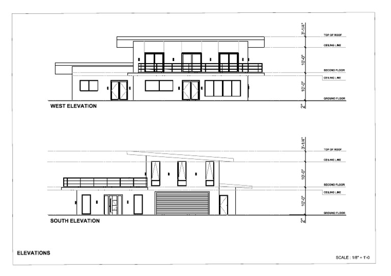 West Elevation: Top of Roof | PDF