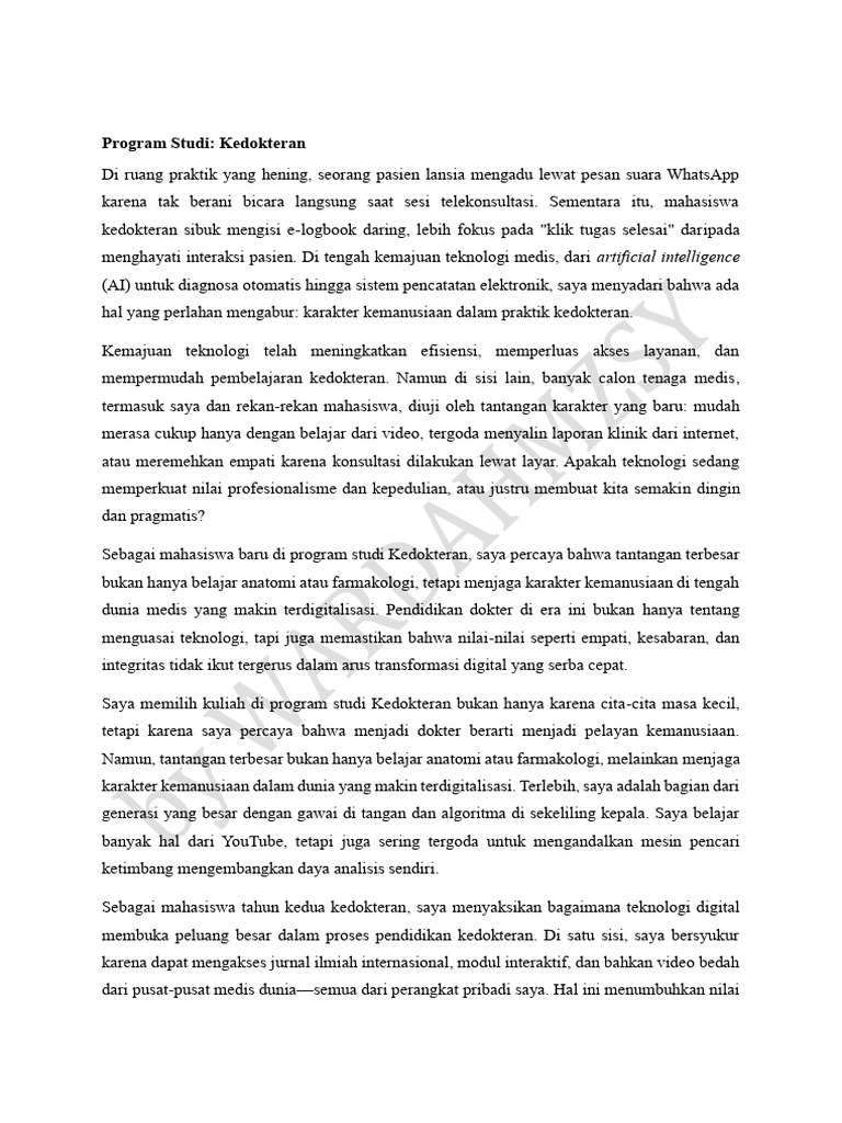 contoh essai | PDF
