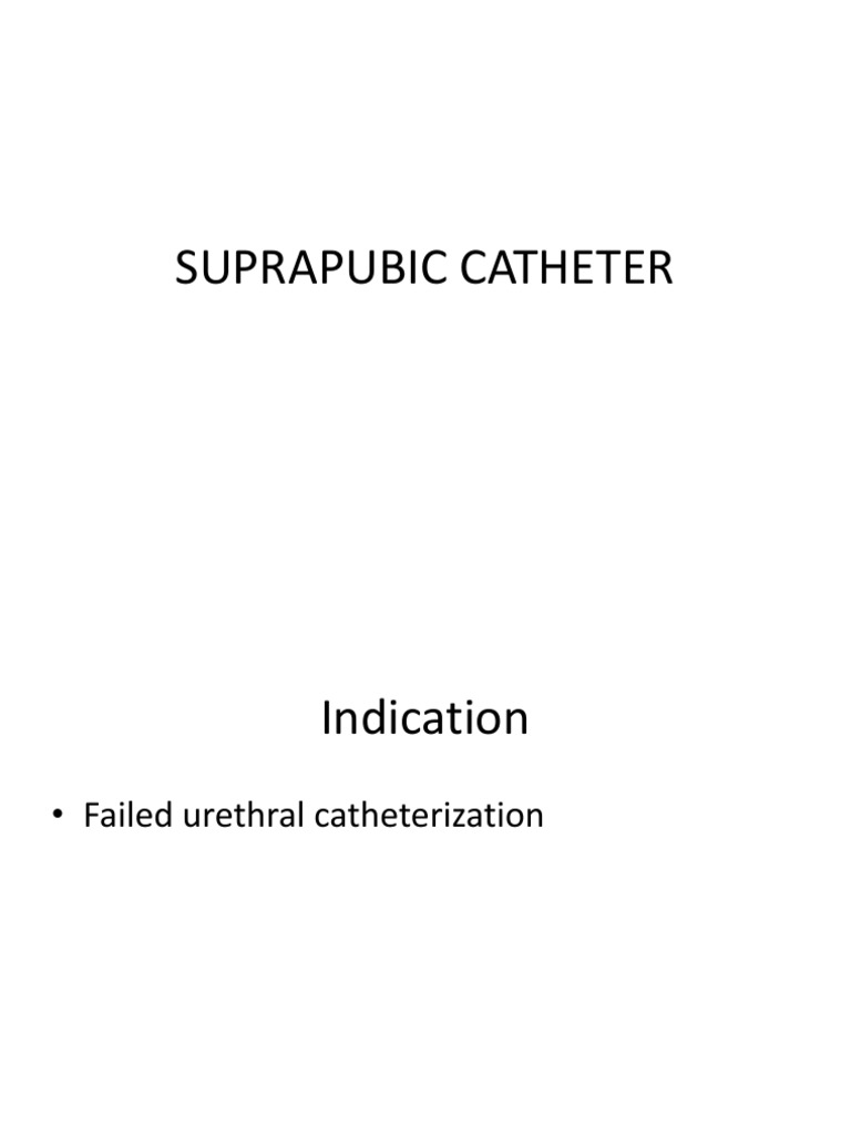 Suprapubic Catheterization Guide | PDF