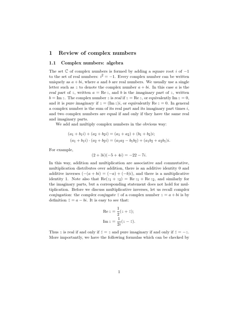 Complex | PDF | Trigonometric Functions | Exponentiation