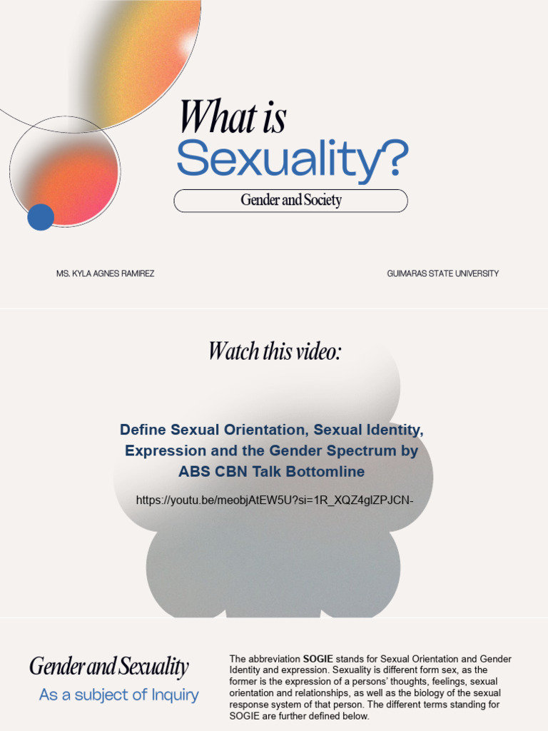 Understanding Sexuality and Gender Identity | PDF | Sexual Orientation ...
