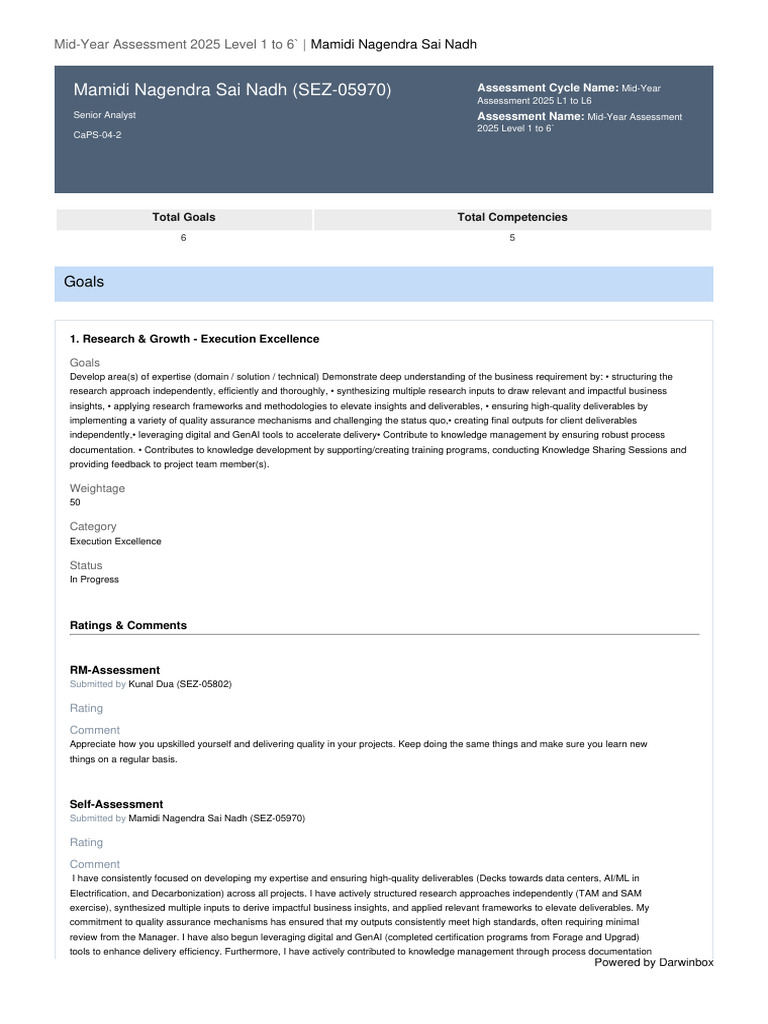 A11371048736894765bbd0ec Mamidi Nagendra Sai Nadh Appraisal Mid Year Assessment 2025 L1 To L6 ...