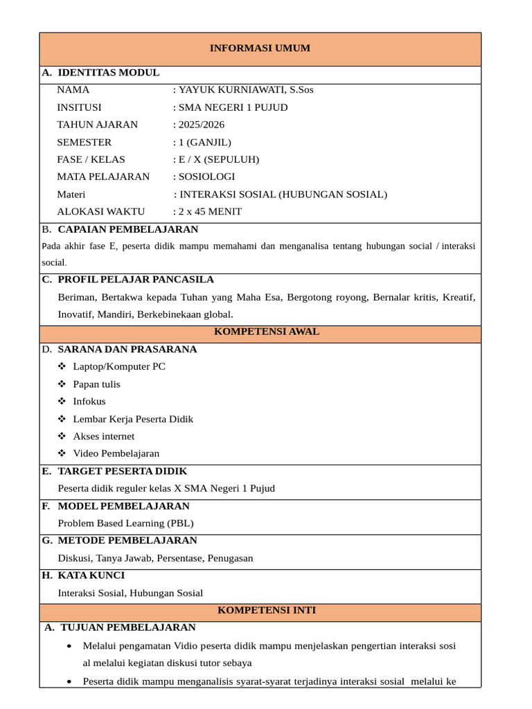Modul Ajar Ukin Yk Ppg Daljab 2025 | PDF