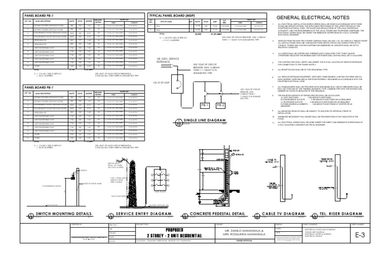 Electrical Installation Details and Diagrams | PDF | Equipment | Power ...