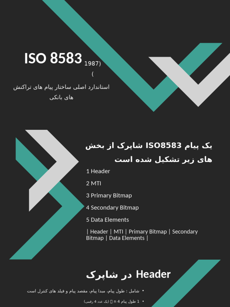 ISO 8583 1987 version persian presentation | PDF