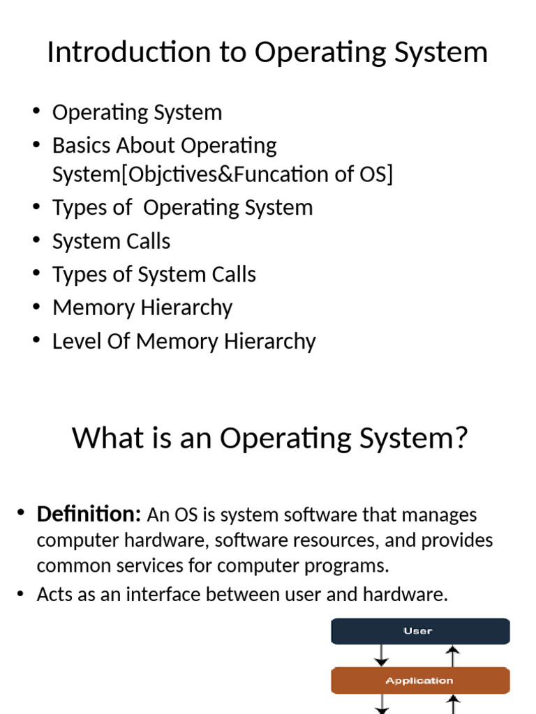 1 Operating - System - Presentation | PDF | Computer Data Storage | Operating System