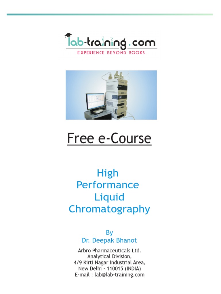 HPLC Free e Book | PDF | Chromatography | High Performance Liquid ...