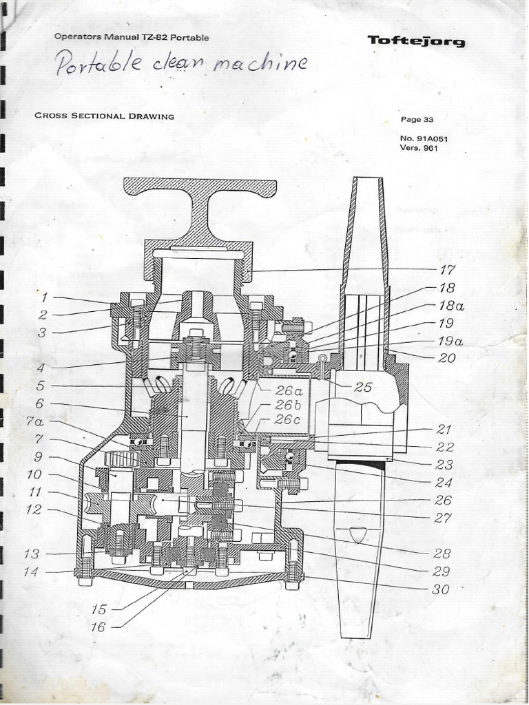 PORTABLE Tank Cleaning Machine Operators Manual | PDF