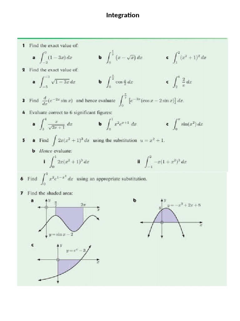 Integration Diff.equation 1 | PDF