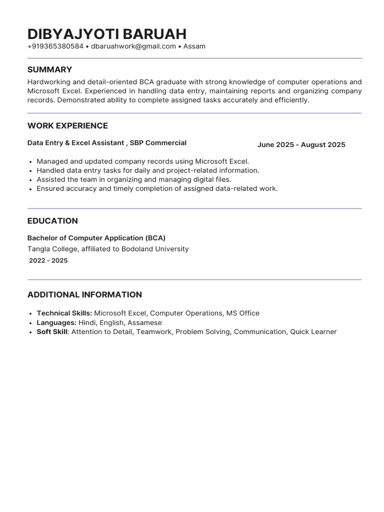 Generic Resume | PDF